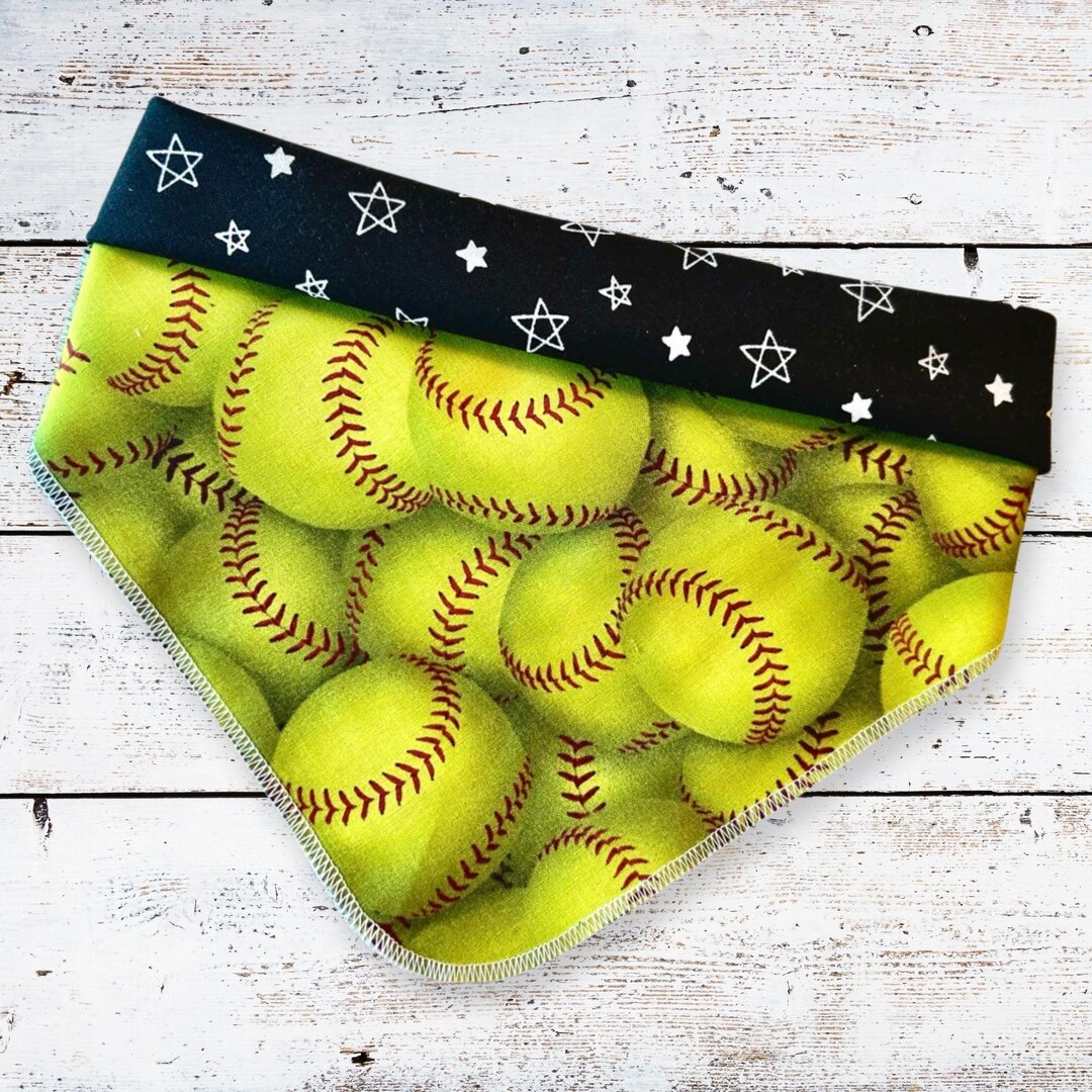 Softball, Softball Bandana, Baseball Bandana, Dog Bandanas, Pet ...
