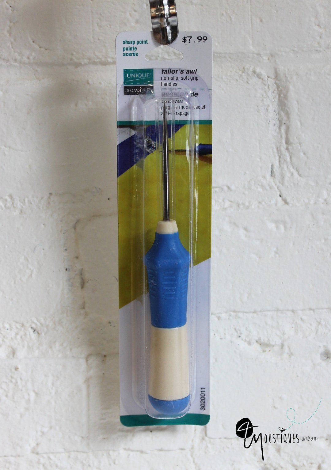 UNIQUE SEWING Tailor's Awl Extra Large Comfort Handle Blue and Cream - Etsy