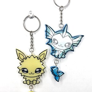 Pearl Eevee-evolution Keychains! - Etsy