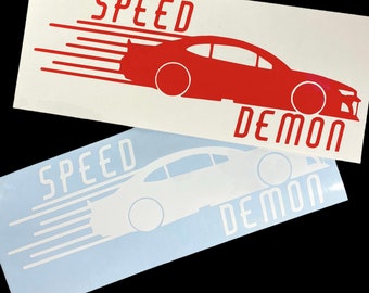 Speed Demon in Decal Sticker - Etsy
