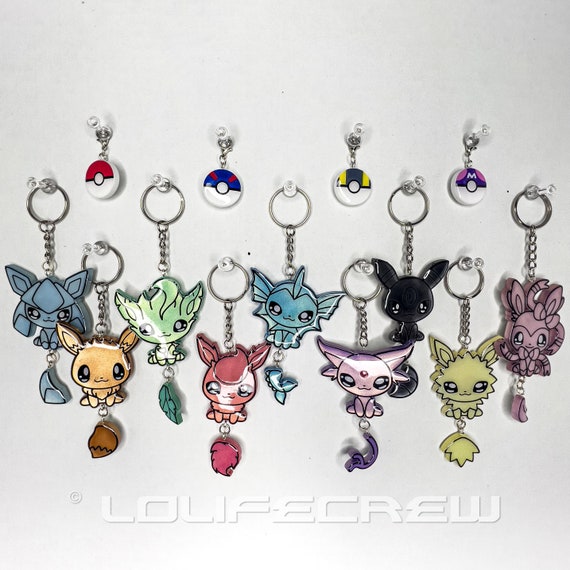 Pearl Eevee-evolution Keychains - Etsy