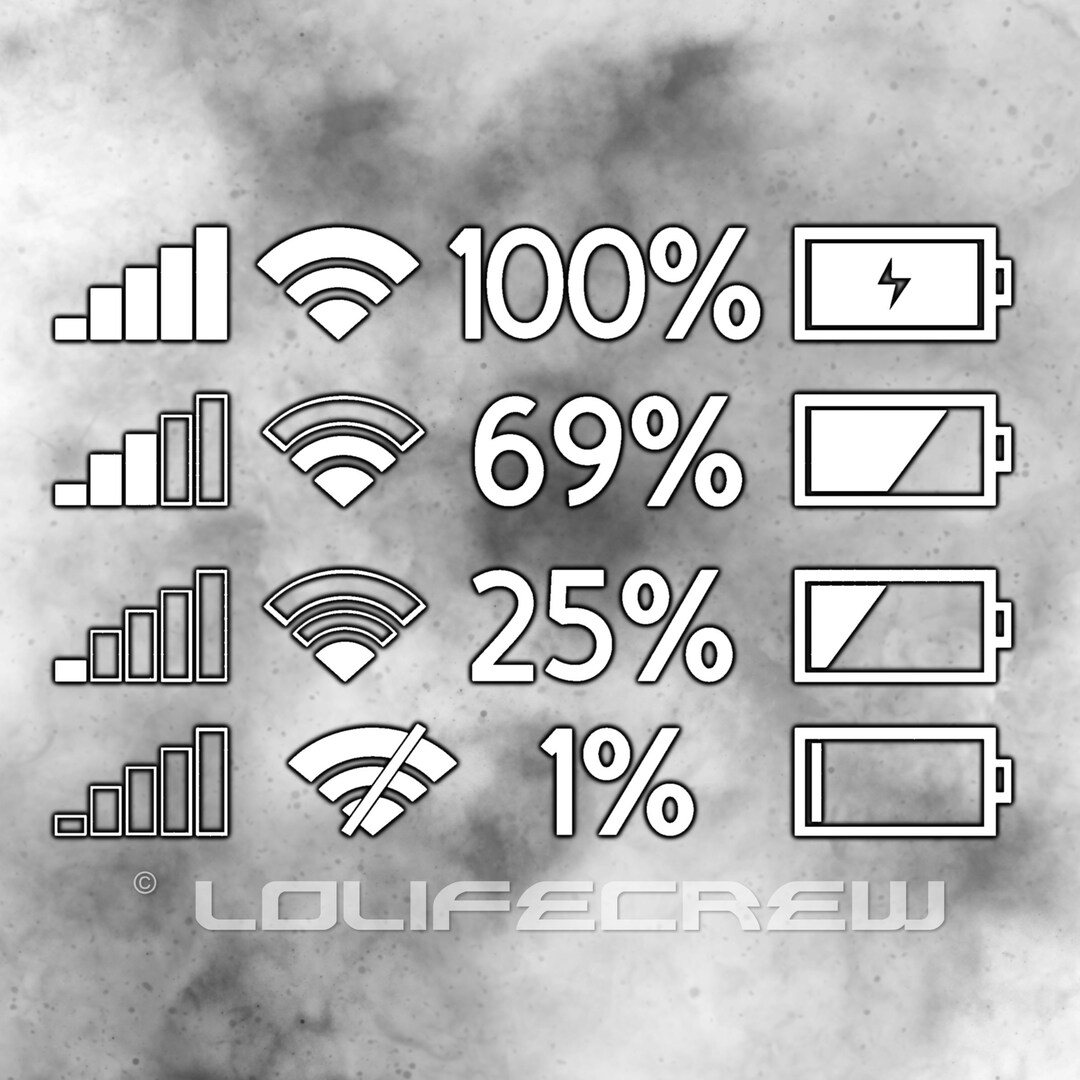 Wi-fi / Battery Car Decal - Etsy