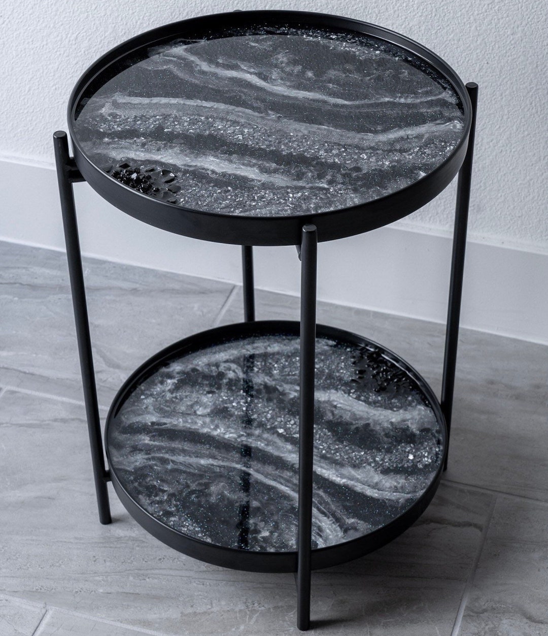 Two-tier Display Table With Removable Serving Trays - Etsy