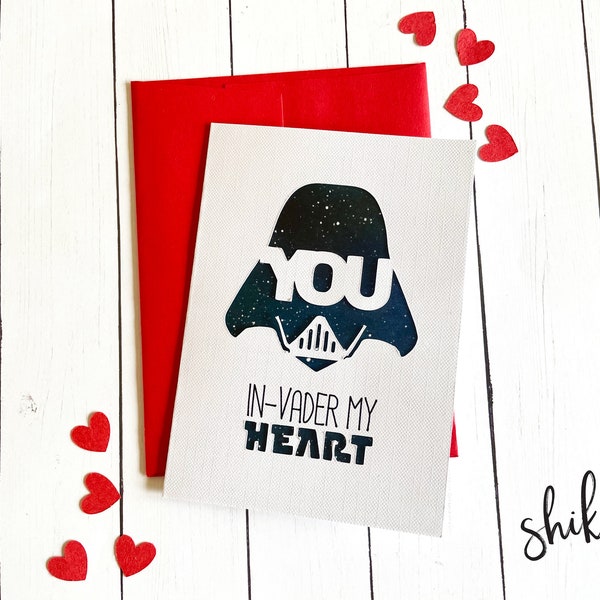 Starwars Valentine Card - Etsy