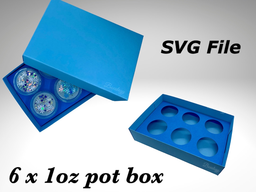 Wax Melt 6 X 1oz Pot Box SVG - Etsy