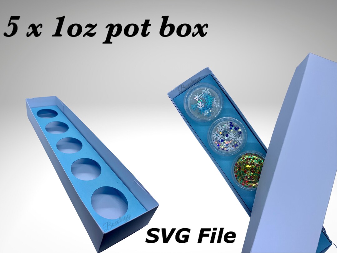 Wax Melt 5 X 1oz Pot Box SVG - Etsy