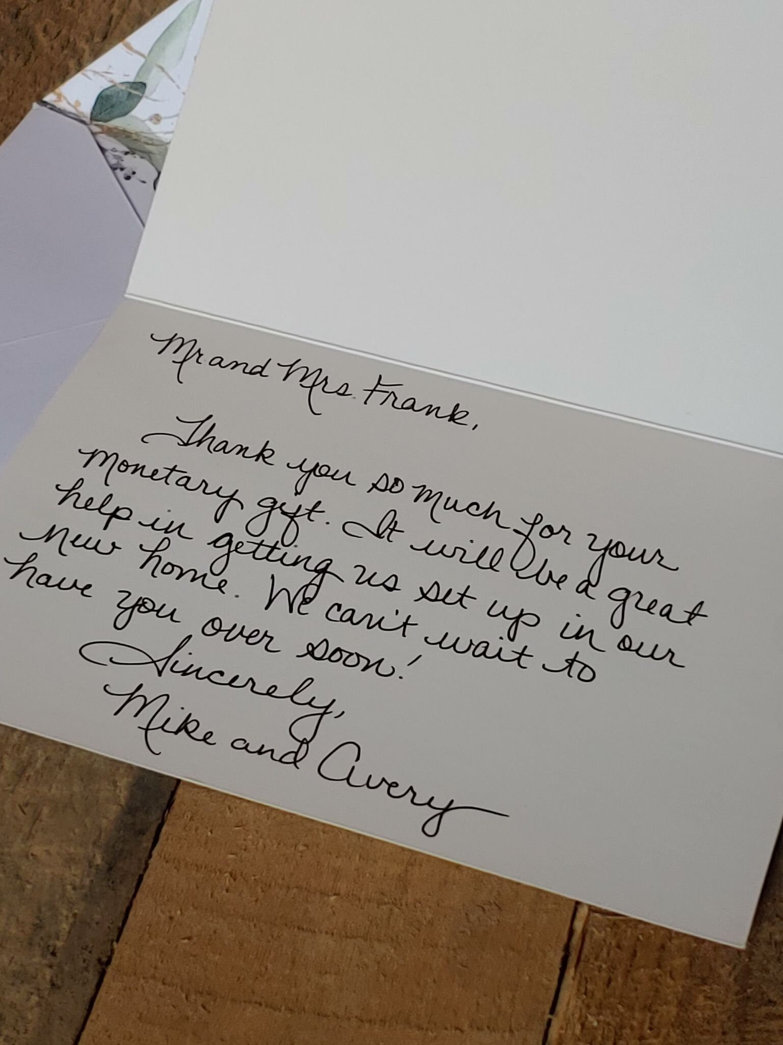 Handwritten Thank You Cards Etsy