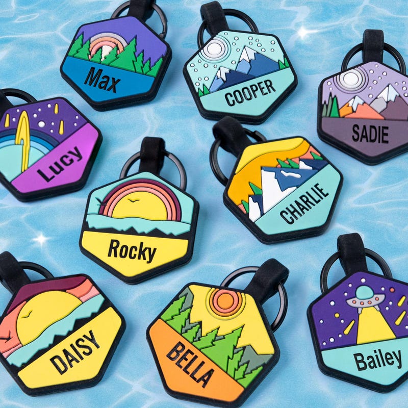 Dog Name Tags - Etsy