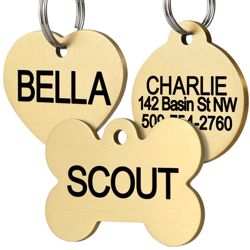 Personalized Engraved Dog Tags - Etsy