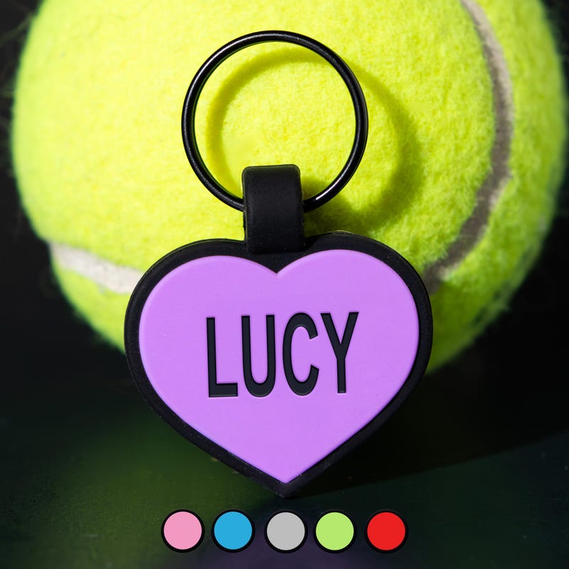 Heart Dog Tag - Etsy