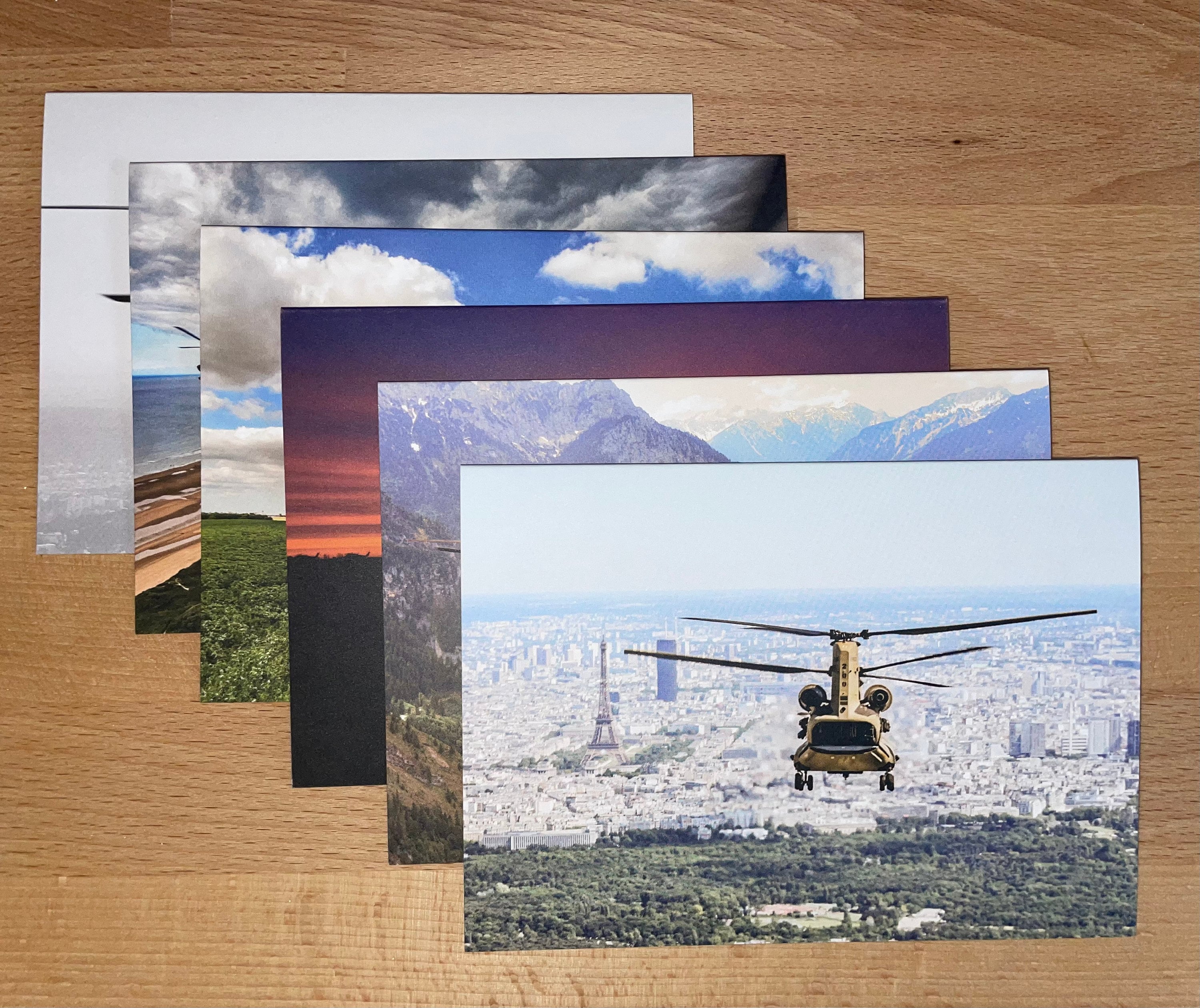 CH47 Chinook Helicopter Greeting Cards | Set of 6 | Envelope and Blank ...