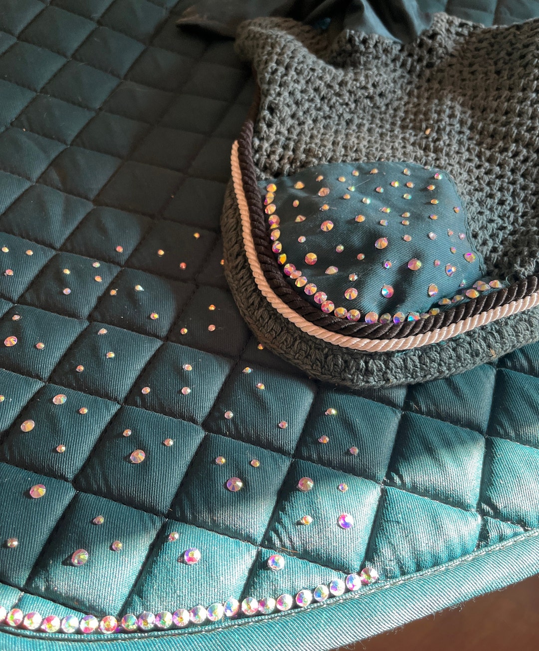 Bedazzled Pad and Bonnet Set - Etsy