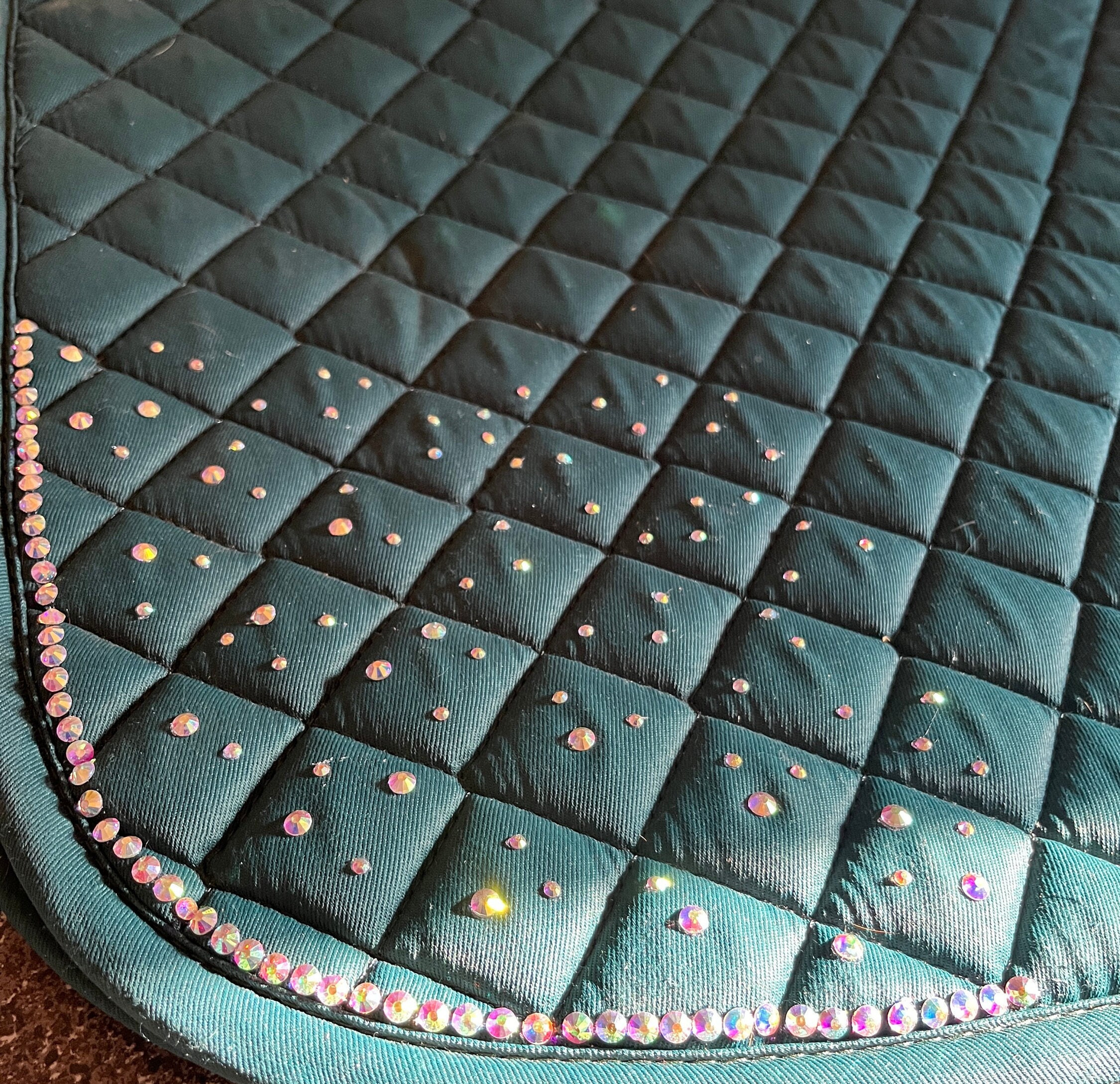 Bedazzled Saddle Pad- Scattered Pattern - Etsy