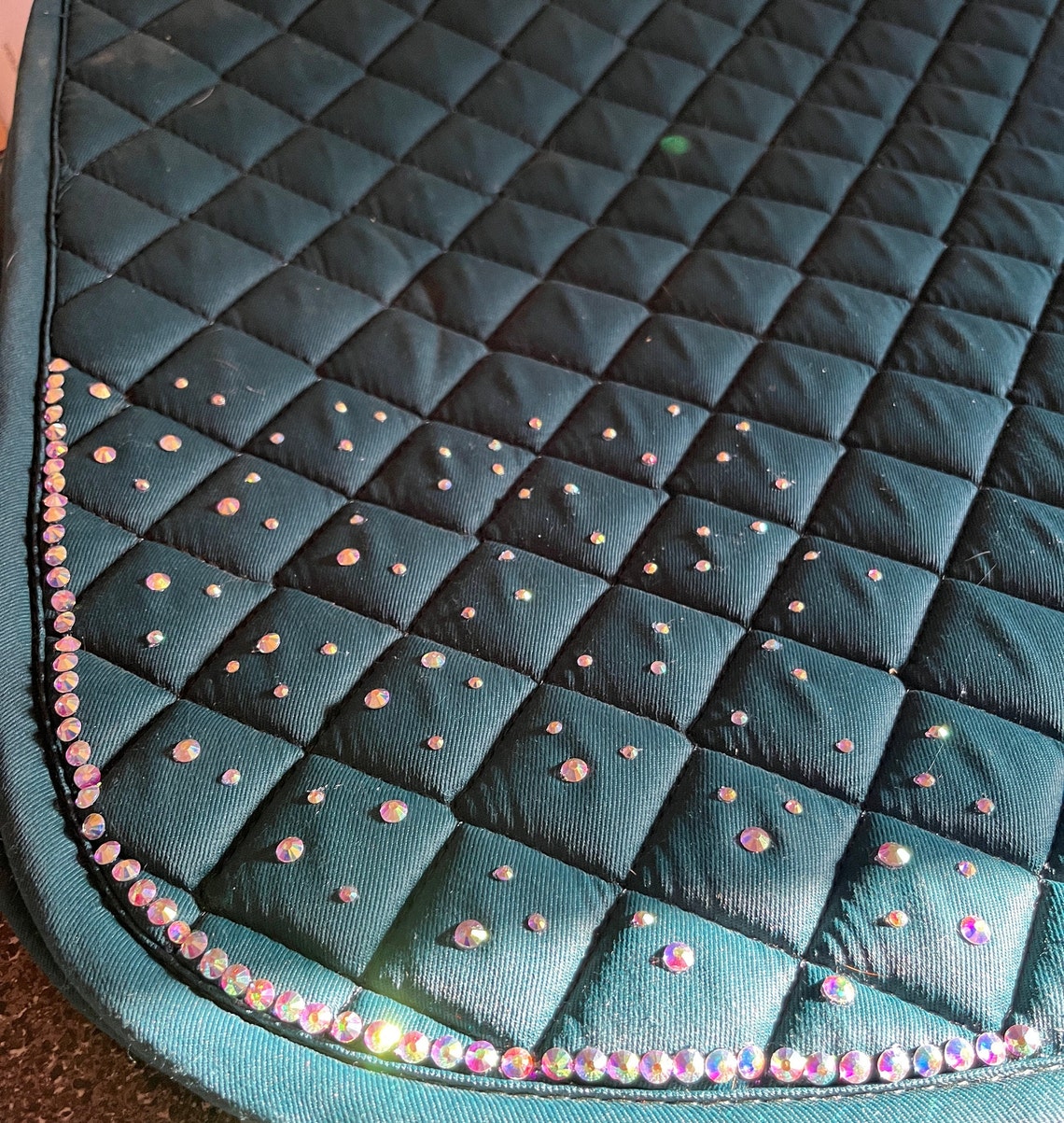 Bedazzled Saddle Pad- Scattered Pattern - Etsy
