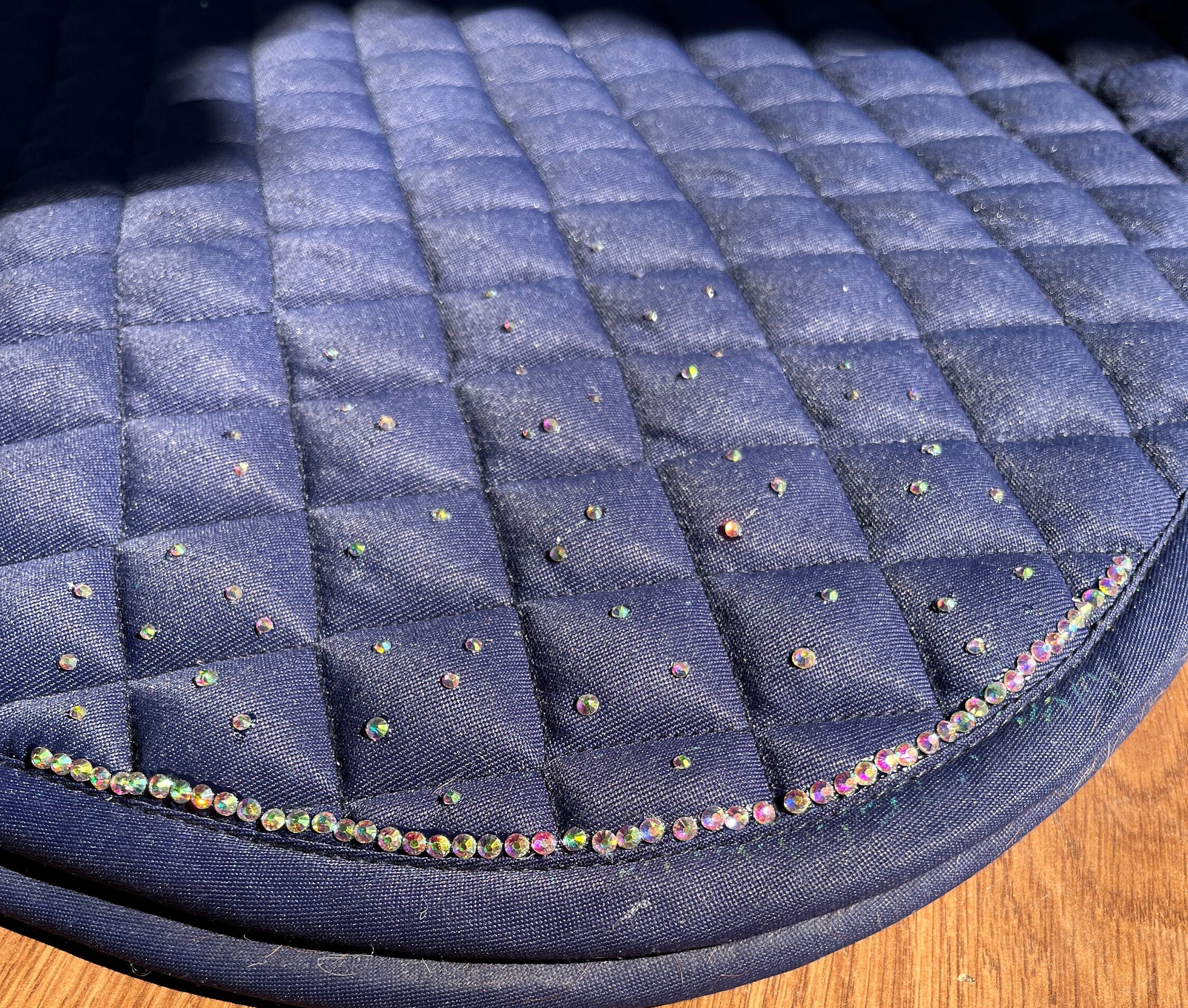 Bedazzled Saddle Pad- Scattered Pattern - Etsy