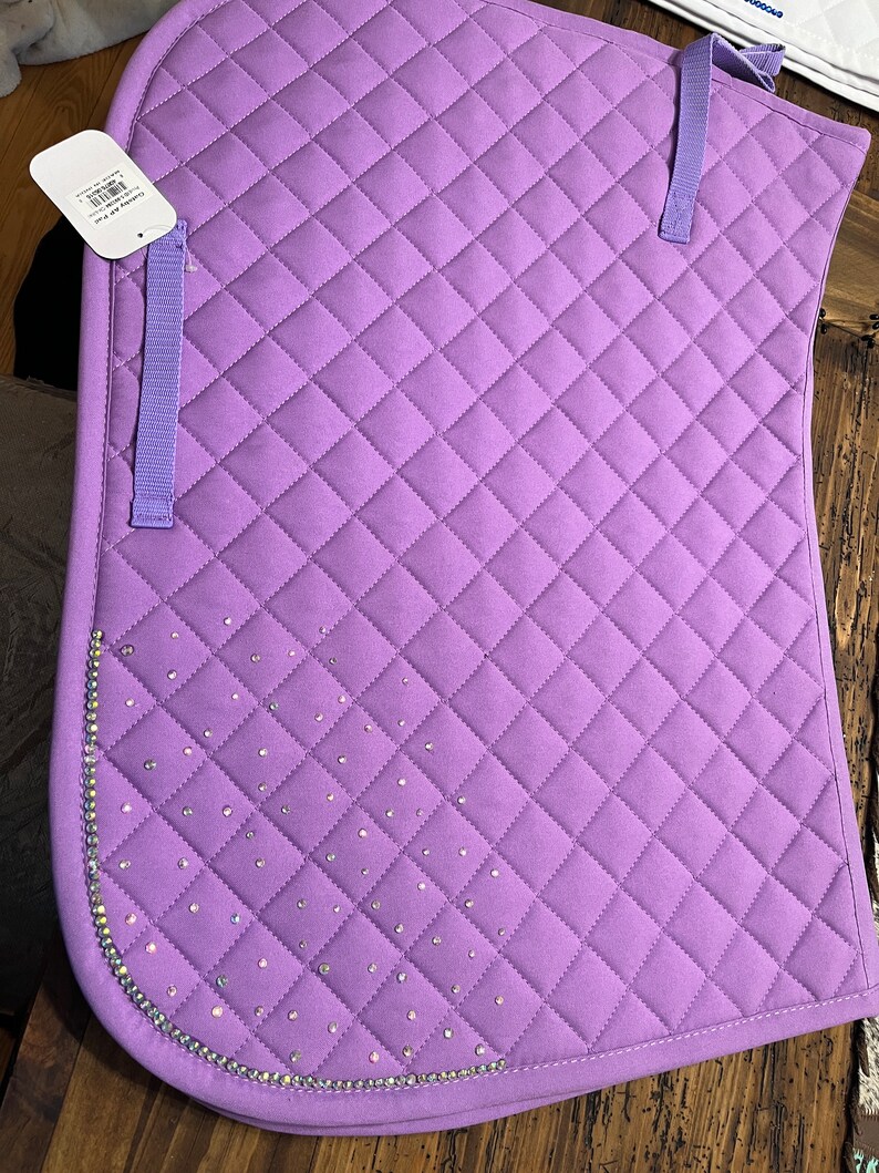 Purple Bedazzled Saddle Pad-ready to Ship - Etsy
