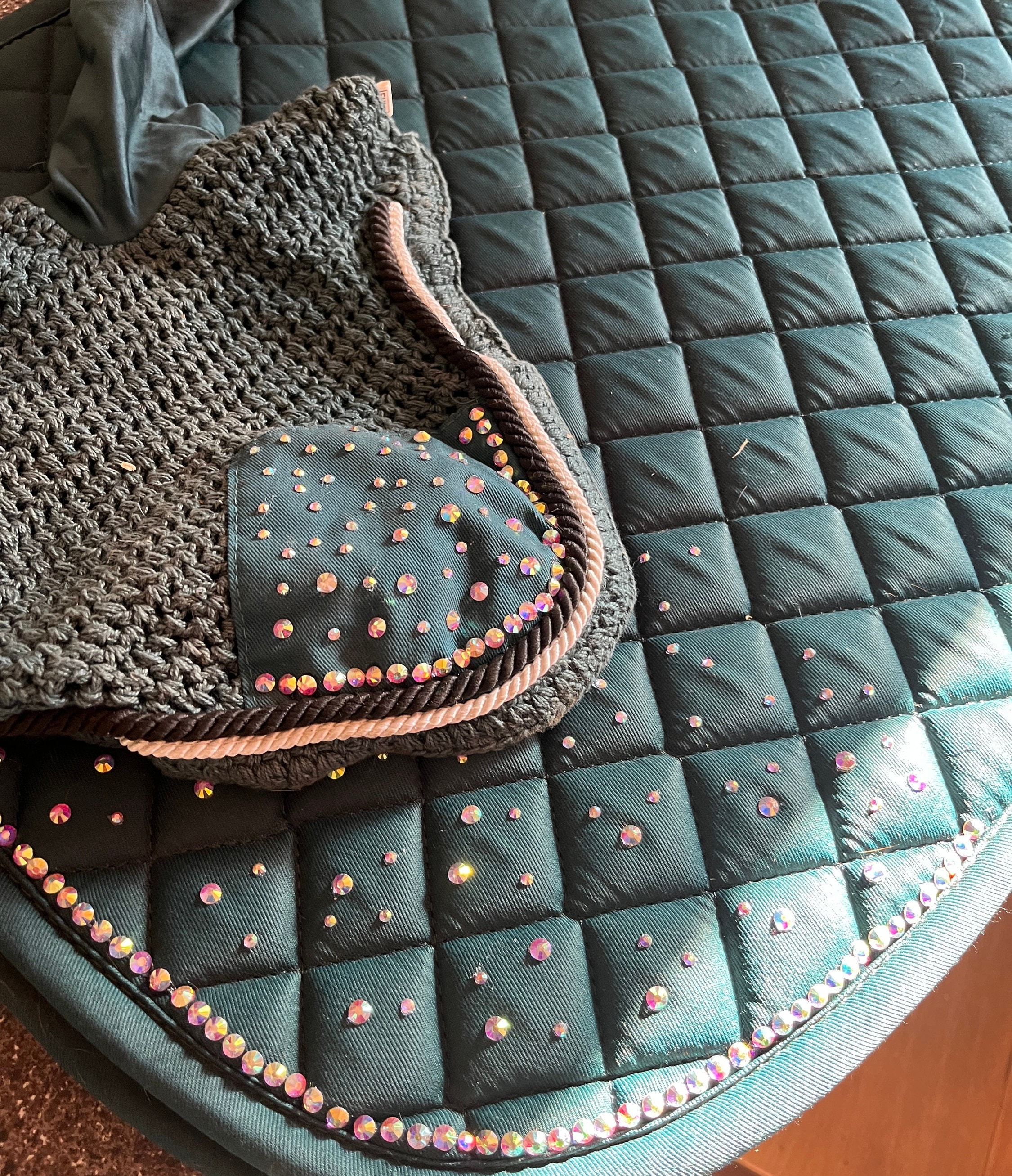 Bedazzled Pad and Bonnet Set - Etsy