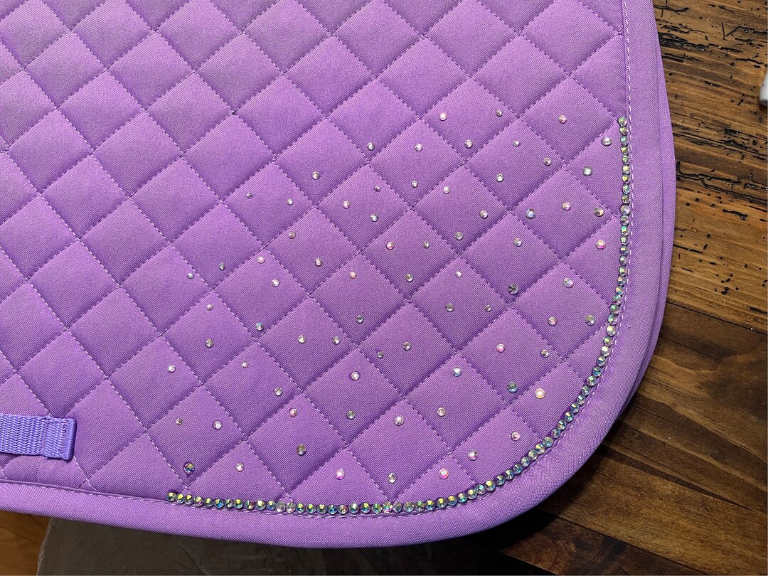 Purple Bedazzled Saddle Pad-ready to Ship - Etsy