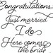 Beautiful, Elegant Congratulations Script Typography SVG Digital File ...