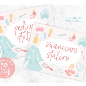 Spa Party Custom Sign/poster Download - Etsy