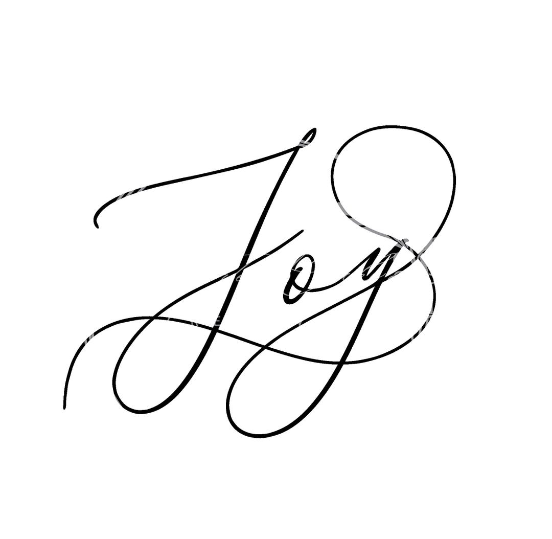 Beautiful Joy Script With Flourishes Christmas/holiday SVG Digital File ...
