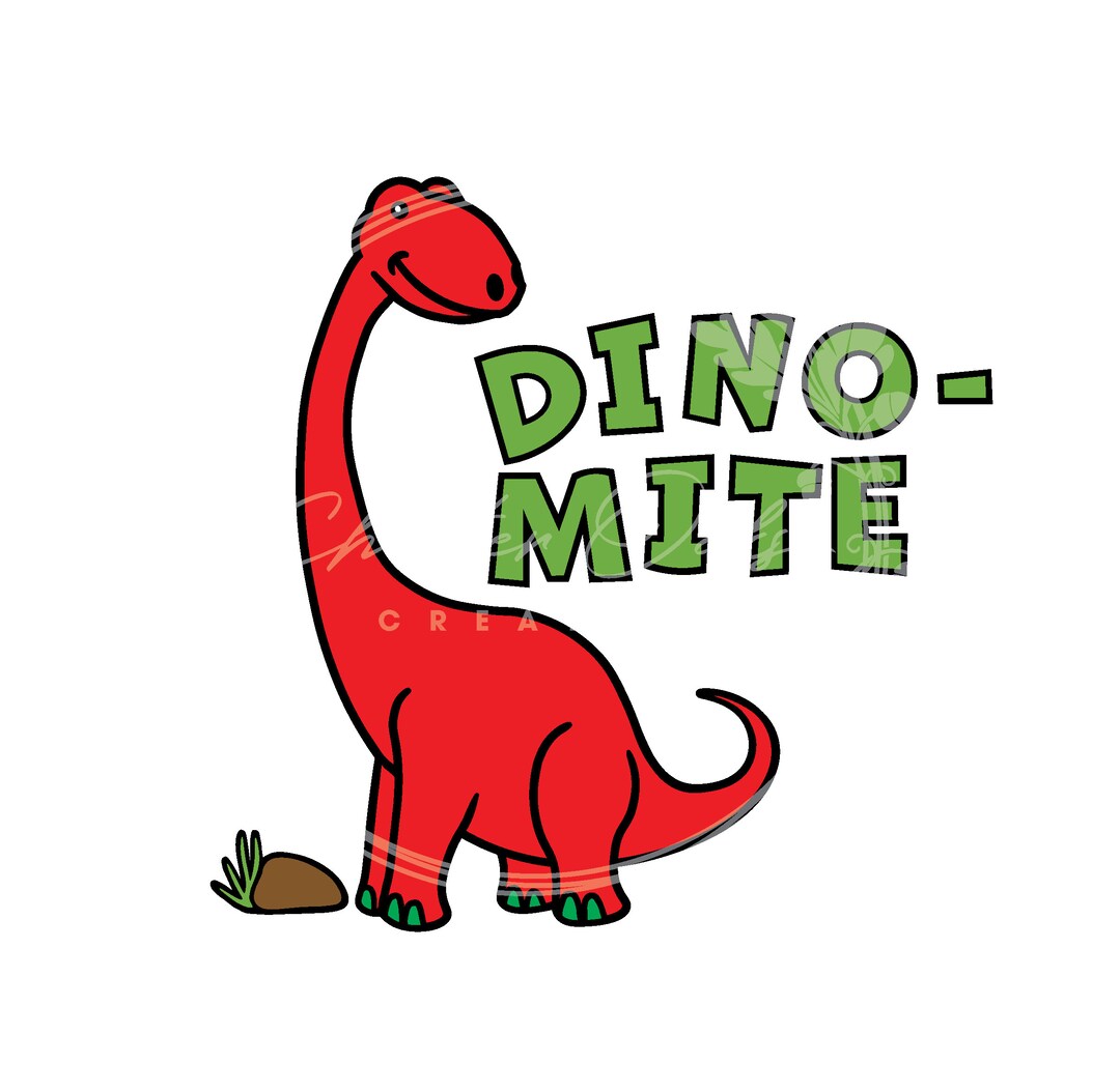 Dino-mite Dinosaur SVG Digital File Download - Etsy