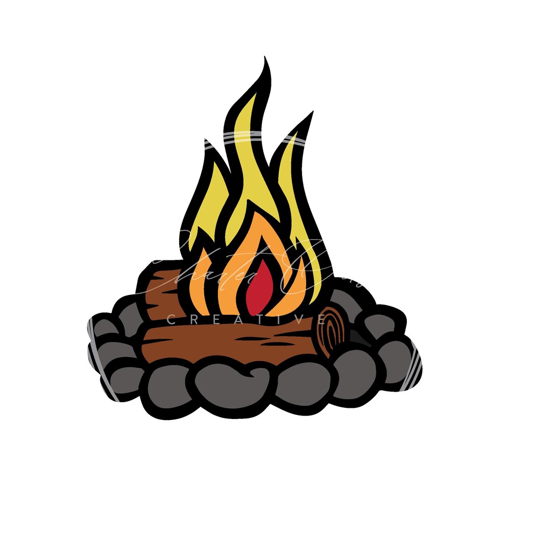 Camp Fire Layered SVG and Digital Files Download - Etsy