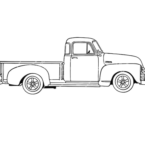 Slammed Chevy Truck SVG - Etsy