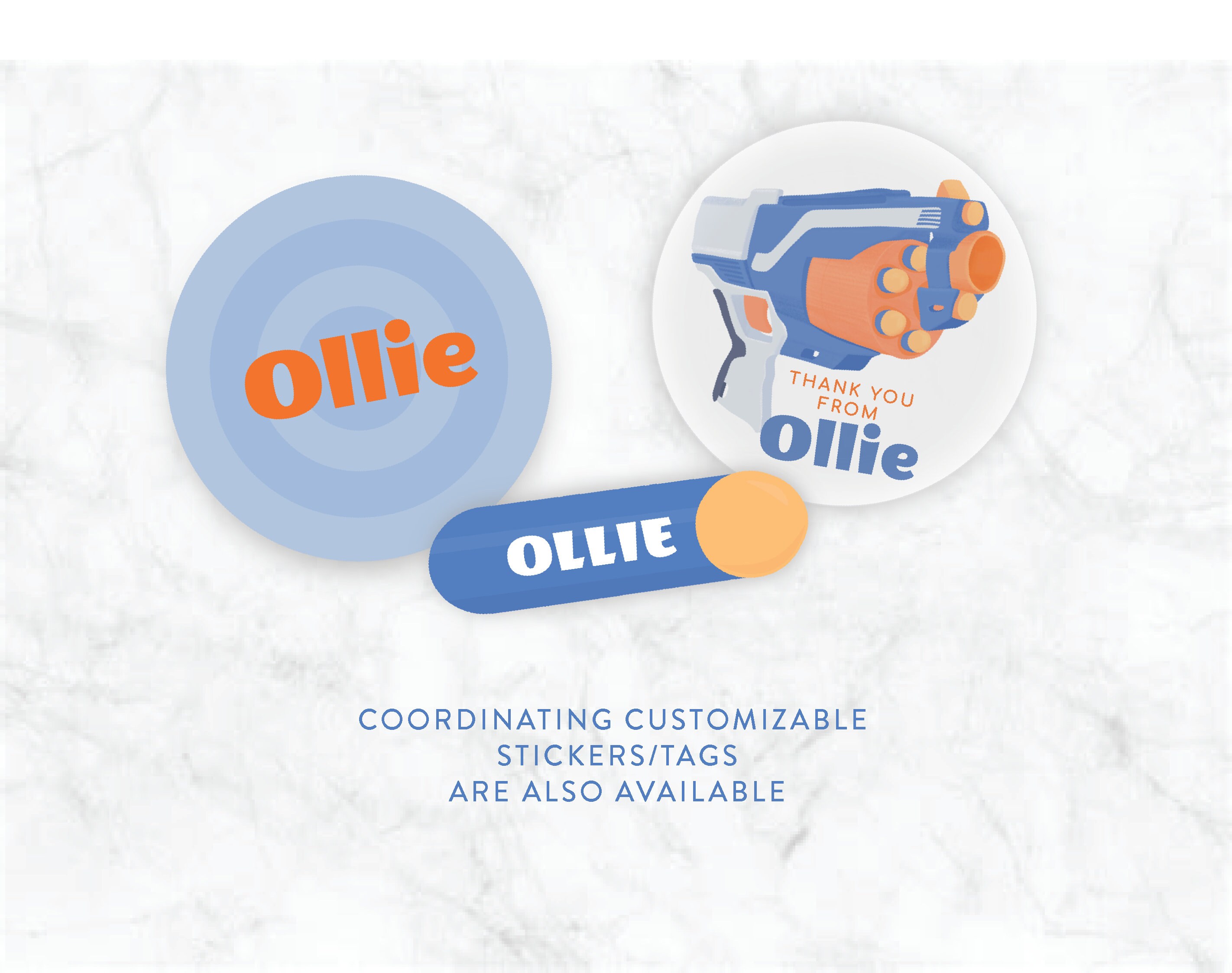 Foam Dart/nerf Gun Birthday Party Custom Water Bottle Label Download - Etsy