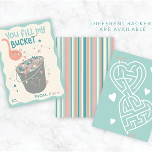 Fun, Promoting-kindness Bucket-filler Kids Valentine Cards Download - Etsy