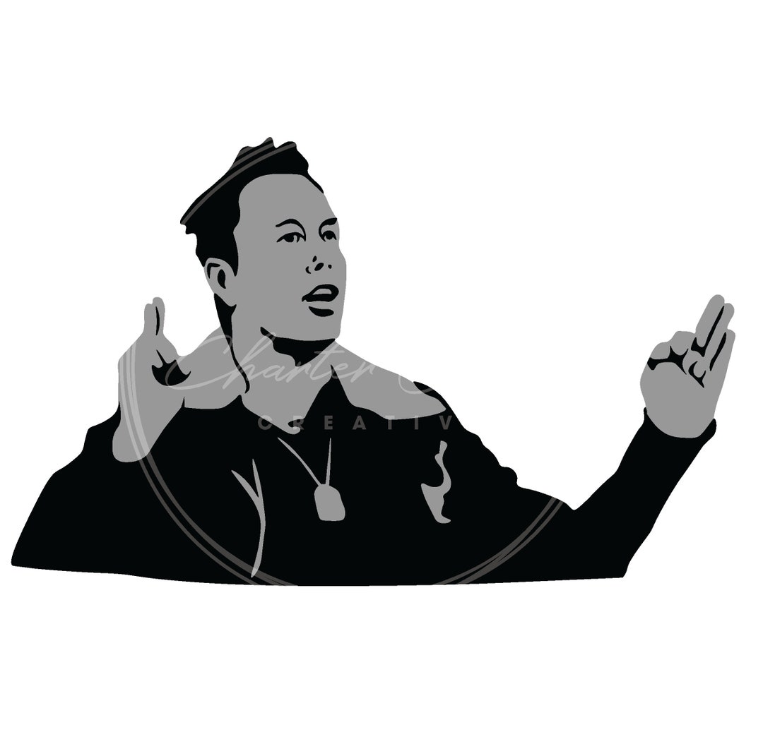 Elon Musk GFY Image Political Humor Layered SVG Digital File Download ...