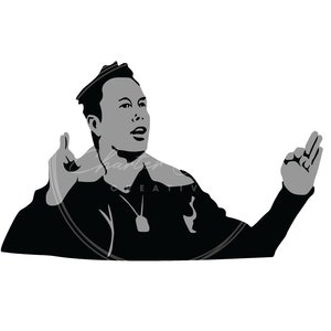 Elon Musk GFY Image Political Humor Layered SVG Digital File Download ...