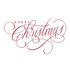 Elegant Merry Christmas Calligraphy Script Christmas Design Machine ...