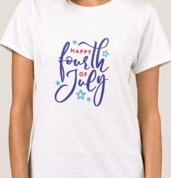 Hand-created Happy Fourth of July Script With Stars SVG - Etsy