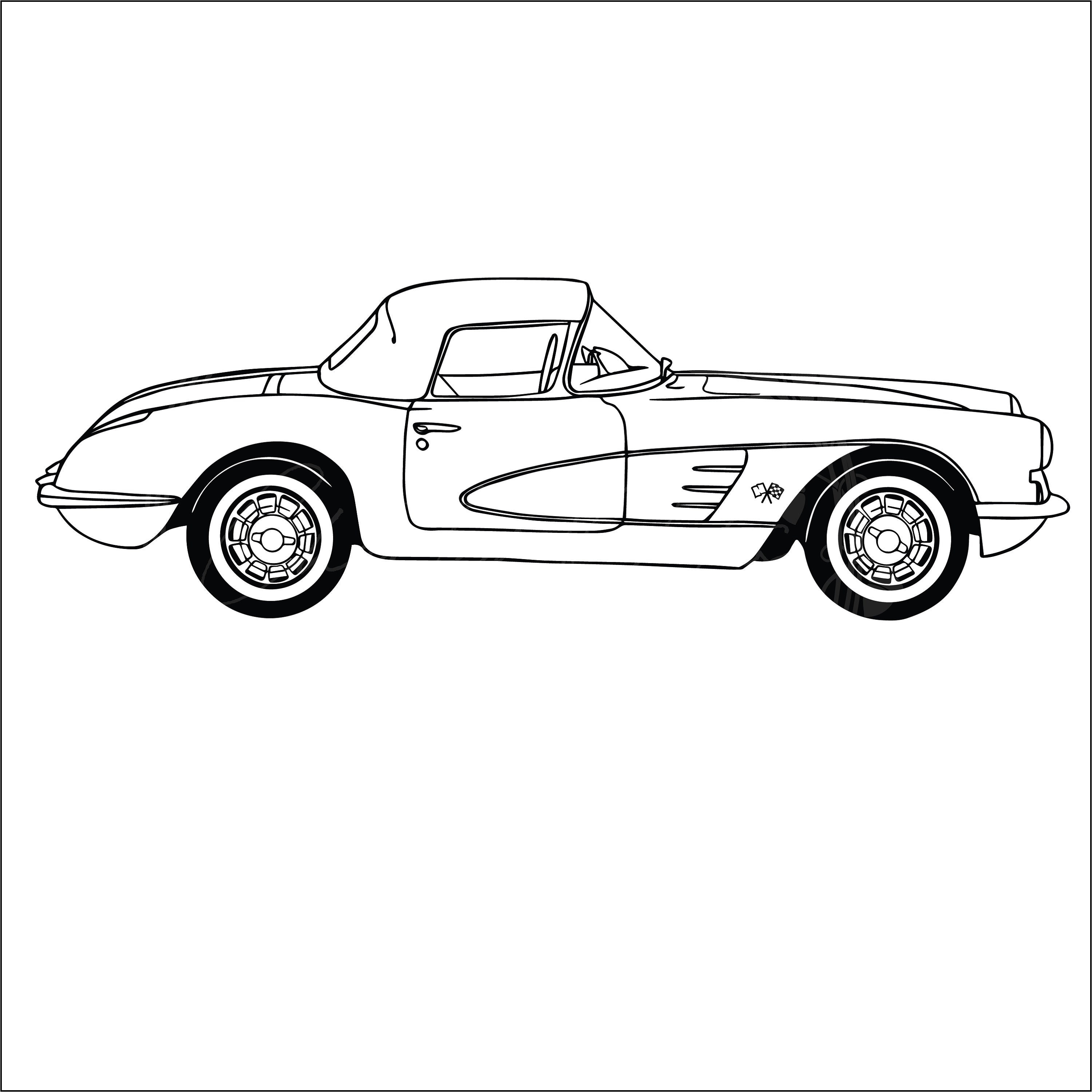 Corvette Drawing