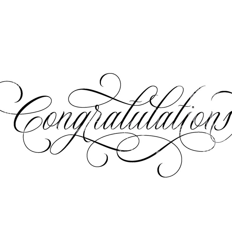 Congratulations Word Art - Etsy