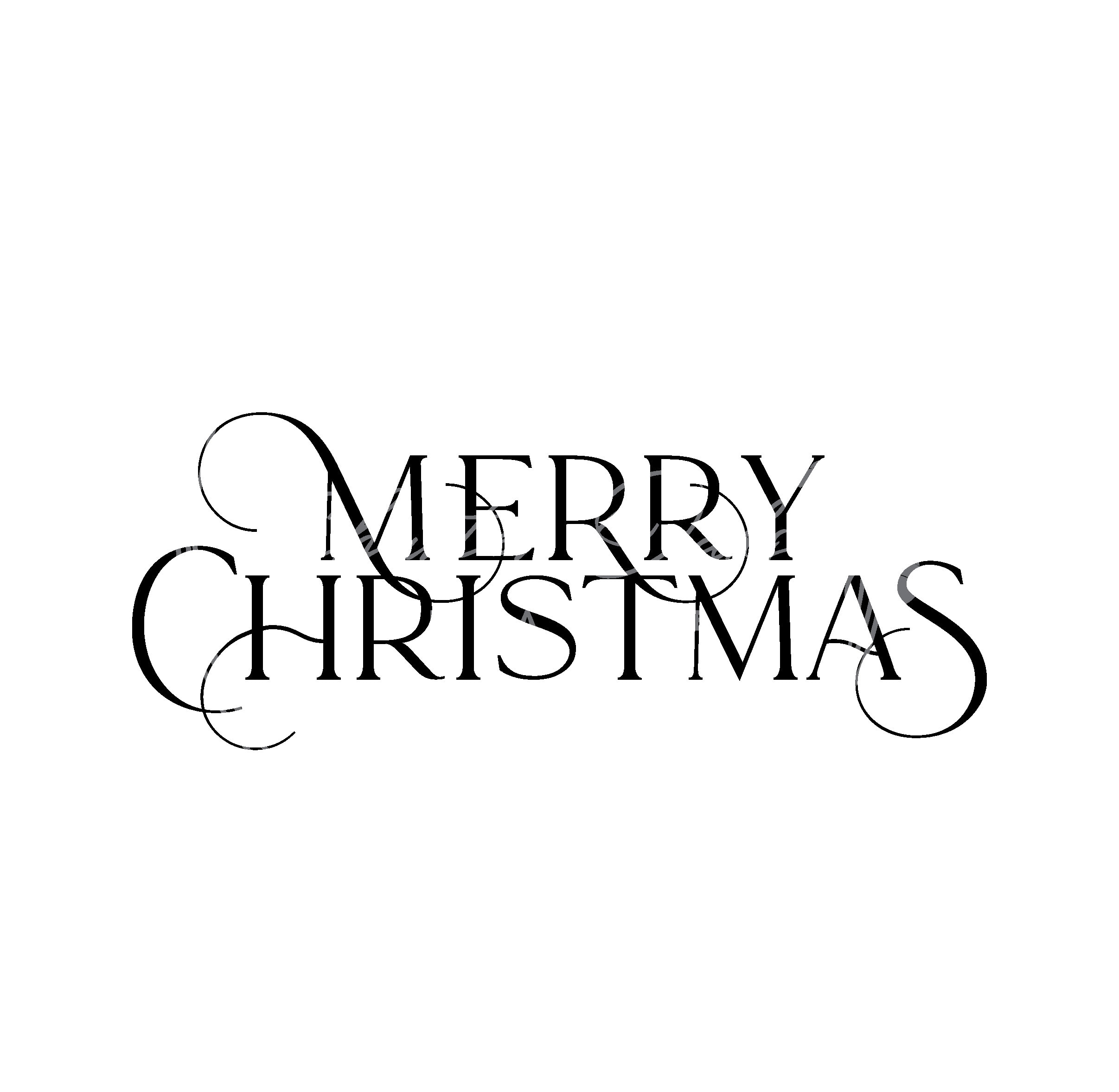 Elegant and Modern Merry Christmas Text Typography SVG Digital File ...