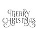 Beautiful, Flourishing Merry Christmas Typography SVG Digital File ...
