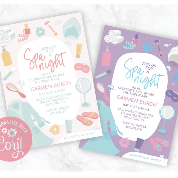 Spa Bridal Shower - Etsy