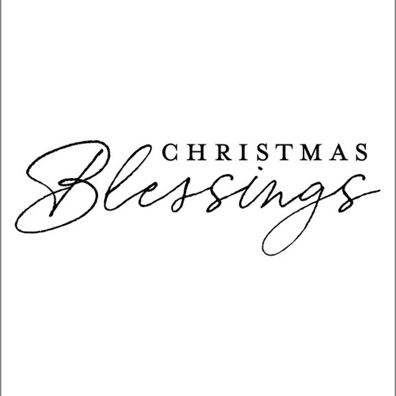 Christmas Blessings Text - Etsy