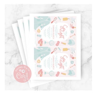 Spa Night Custom Bridal Shower Invitation Download - Etsy