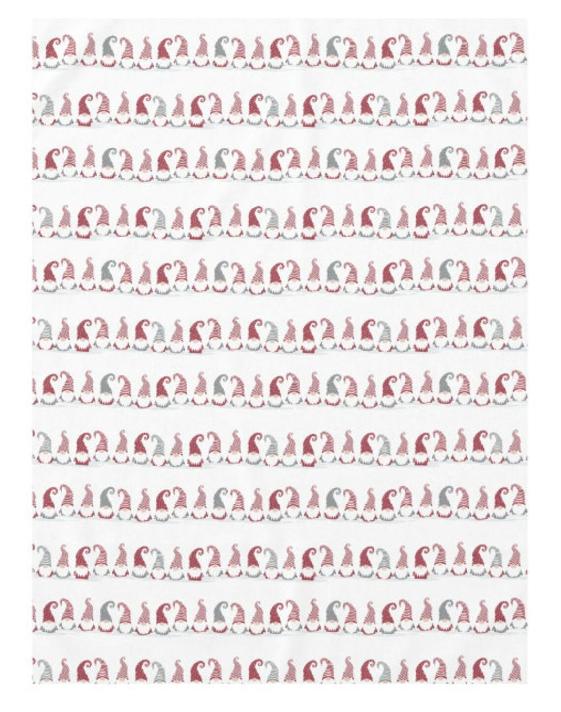 Rows of Cute Gnomes in Snow Christmas/holiday Seamless Pattern PNG ...