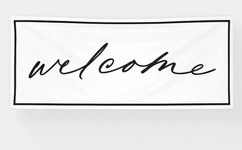 Welcome Script With Slight Arch SVG Digital File Download - Etsy
