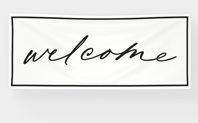 Welcome Script With Slight Arch SVG Digital File Download - Etsy