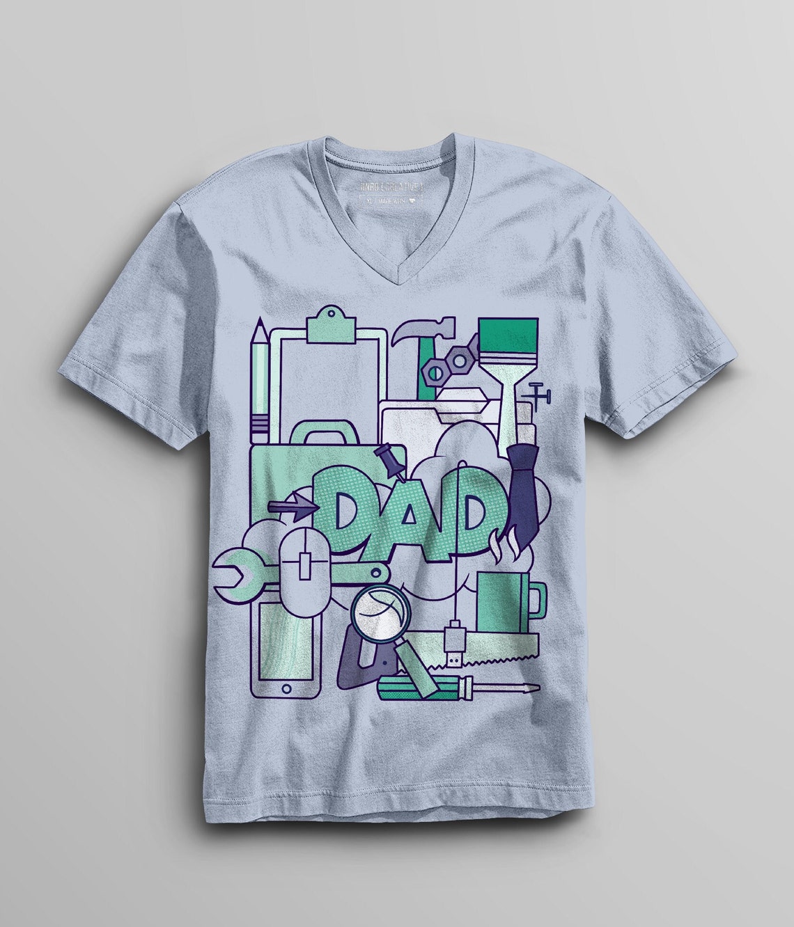 Fun Hand-created DAD Collage Illustration SVG Digital File Download - Etsy