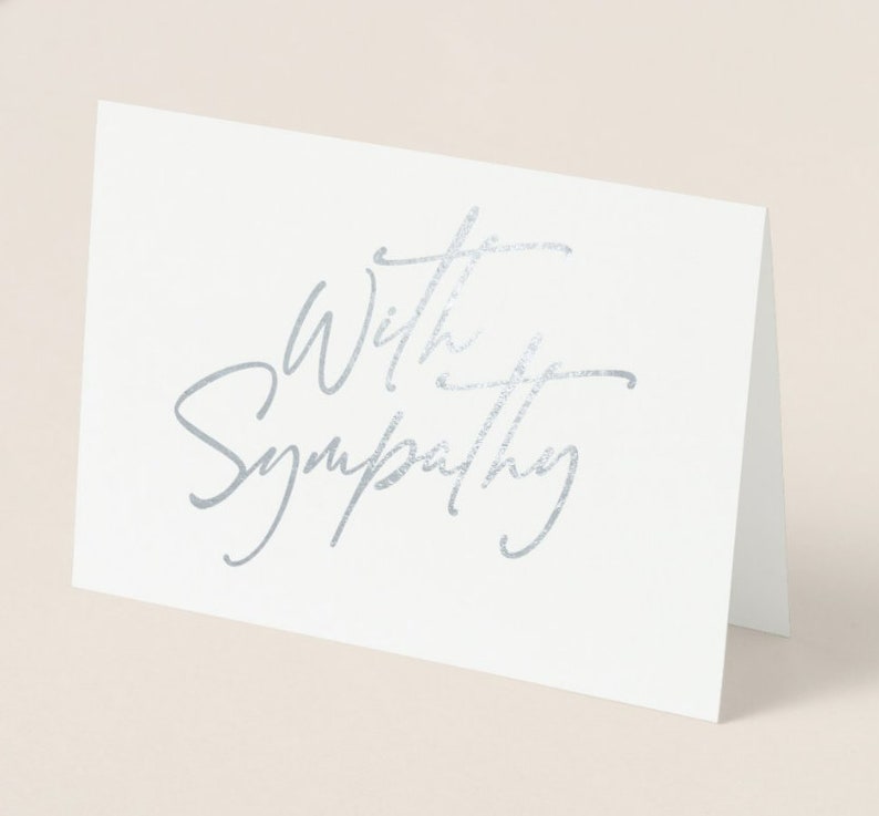 Hand-created With Sympathy Script With No Counters/negative Space for ...