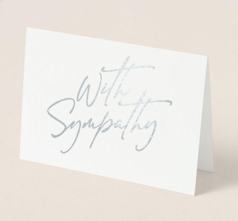 Hand-created With Sympathy Script With No Counters/negative Space for ...