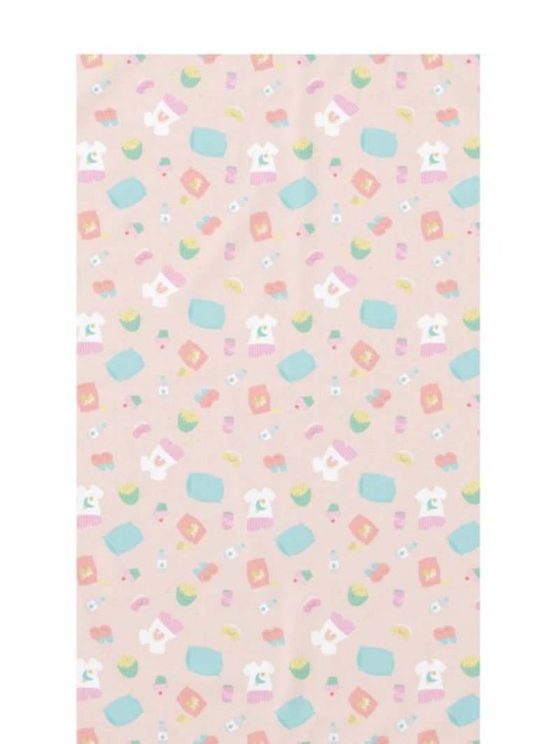 3 Slumber Party-themed and Stripes and Polka-dots Seamless Patterns PNG ...