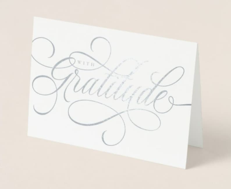 Beautiful, Elegant Gratitude Script Typography SVG Digital File ...