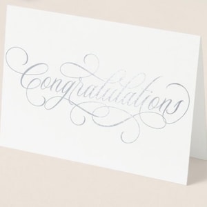 Beautiful, Elegant Congratulations Script Typography SVG Digital File Download - Etsy